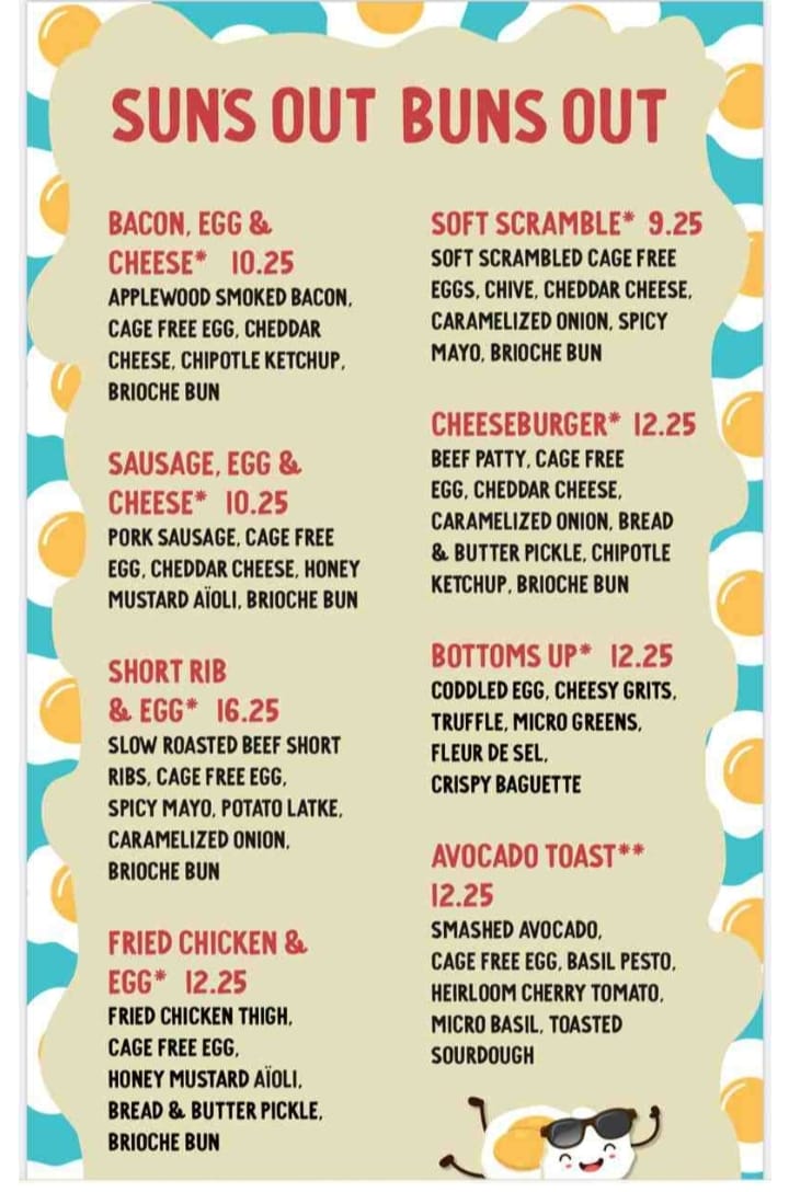 Sun's Out Buns Out, Las Vegas: Menu, Prices, and Hours
